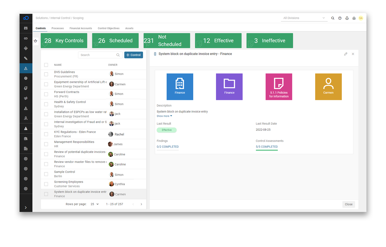 Internal Control and SOX Compliance IRM Software – SAI360