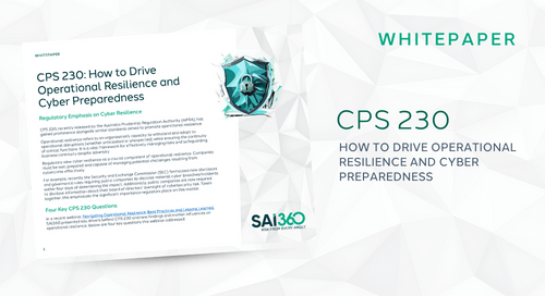 APRA CPS 230: How to Drive Operational and Cyber Resilience