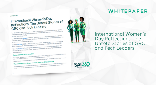 SAI360 Whitepaper: International Women’s Day Reflections