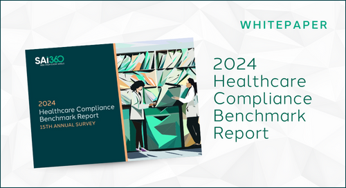 Healthcare Compliance Benchmark Report (2024) – SAI360