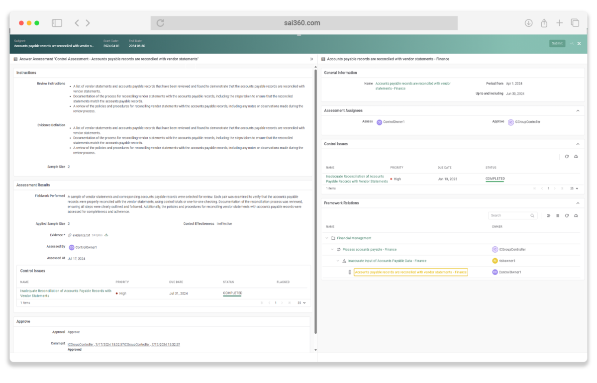 Internal Controls Management and SOX Compliance Software